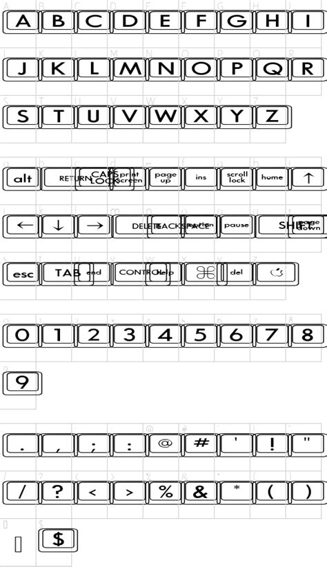 Keyboard Keysex Expanded Font Details Keyboard Keysex Expanded Font Details