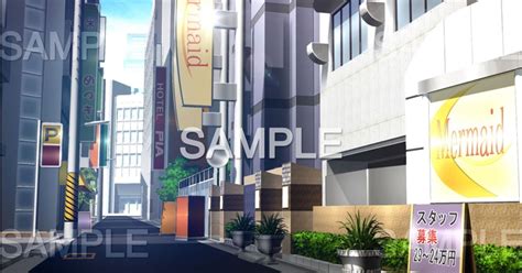 背景 街編（大人なホテル前の歩道 ）追加（booth販売） 背景素材屋さんみにくるのイラスト Pixiv