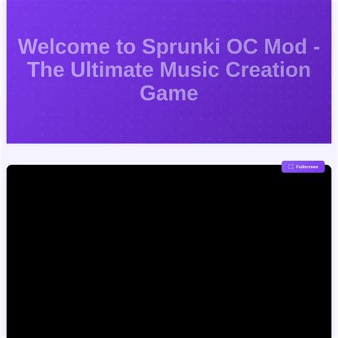 Sprunki Oc Mod Sprunki Oc Mod 音楽制作ゲーム