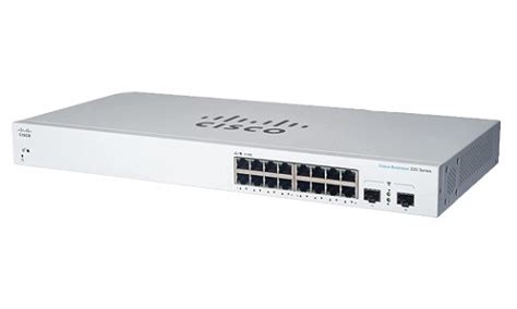 Cbs220 16t 2g Na Cisco Business 220 Smart Switch 16 Port W Sfp Uplink New