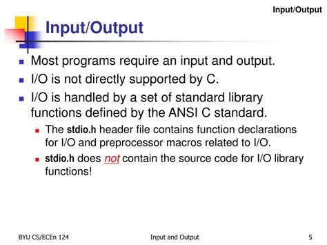 Ppt Mastering C Inputoutput Functions Concepts And Usage Guide