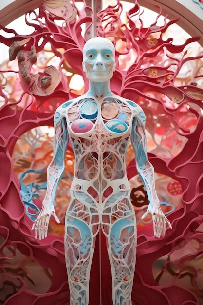 Premium Ai Image 3d Model Concept Of Endocrine System