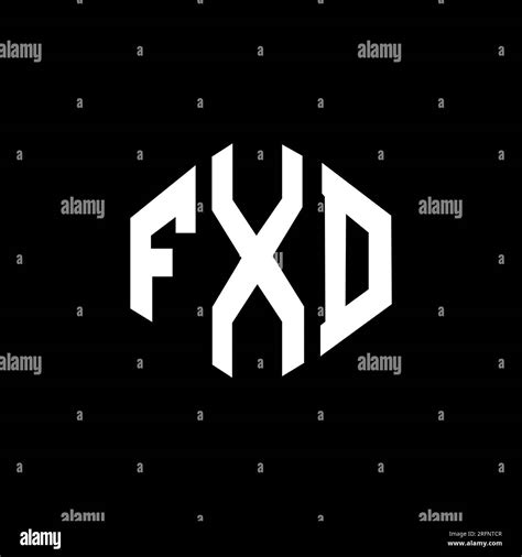 Fxd Letter Logo Design With Polygon Shape Fxd Polygon And Cube Shape