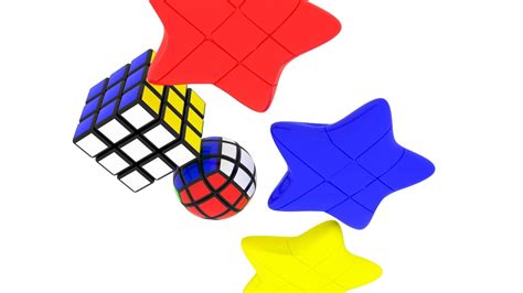 Different Shapes Of Rubiks Cube Set 3d Model Cgtrader