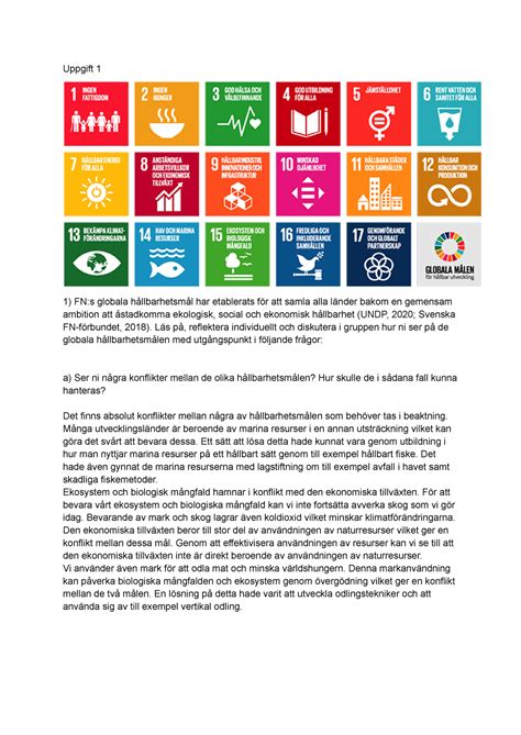 Uppt 1 Enm165 Uppt 1 Fn S Globala Hållbarhetsmål Har Etablerats