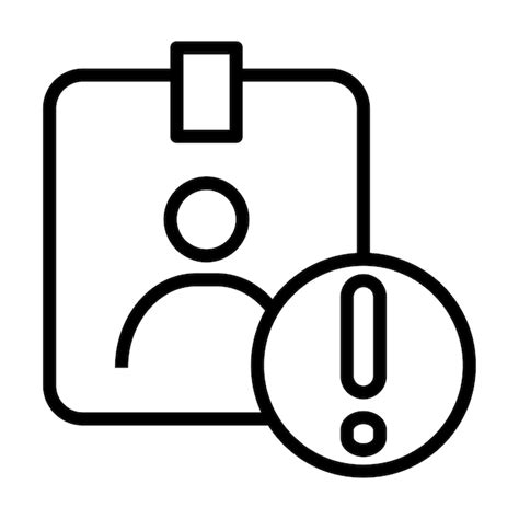 Premium Vector Badge Account Alert