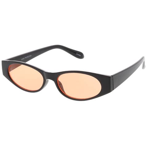 Retro 1990s Oval Color Tone Lens Sunglasses Zerouv