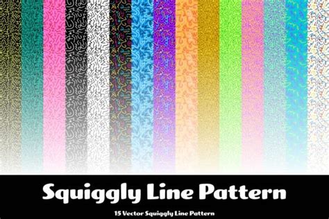Squiggly Line Pattern Graphic By Pikgura · Creative Fabrica