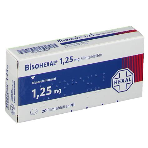 Bisohexal® 1 25 Mg 20 St Mit Dem E Rezept Kaufen Shop Apotheke