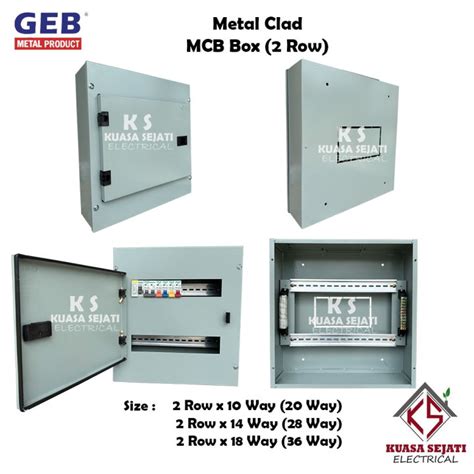 Geb Two Row Metal Clad Distribution Box Gt 210 20way Gt 214 28way Gt 218 36way Lazada