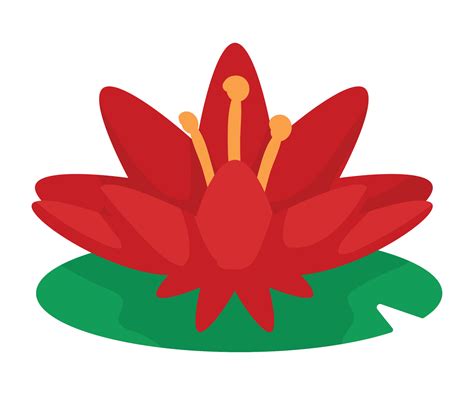 Red Lotus Flower 11233130 Vector Art At Vecteezy
