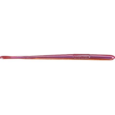 Roboworm Straight Tail Worm Soft Plastic Worm 8 Pack Red Crawler 6