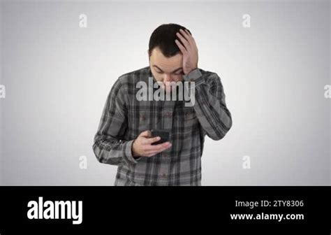 Stressed Young Man Shocked Surprised Horrified And Disturbed By What