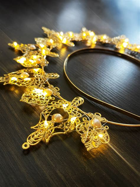 Festival Goddess Light Up Crown Joshua Tree Rock Lotus