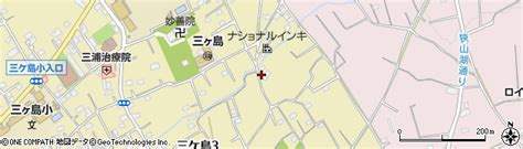 埼玉県所沢市三ケ島3丁目1113の地図 住所一覧検索｜地図マピオン