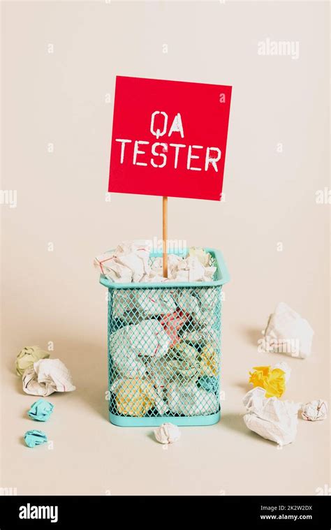 writing displaying text qa tester business idea quality assurance of