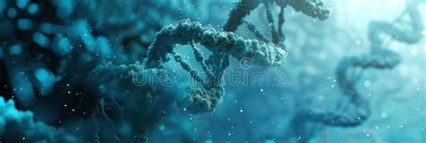 A Close Up Digital Rendering Of A Dna Double Helix Highlighting The Intricate Structure Of