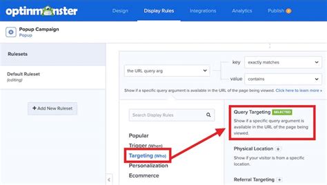 How To Target Campaigns To Urls With Query Arguments Optinmonster