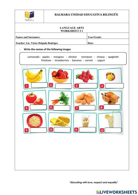 1006501 Worksheet About Food And Do You Like
