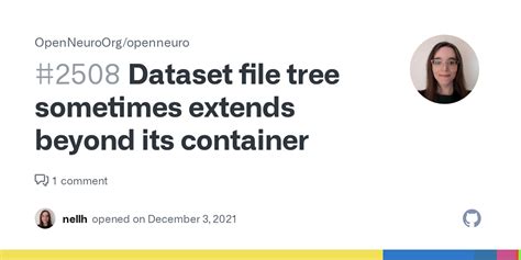 Dataset File Tree Sometimes Extends Beyond Its Container Issue OpenNeuroOrg Openneuro