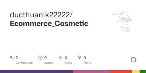 github ducthuanlk22222 ecommerce cosmetic