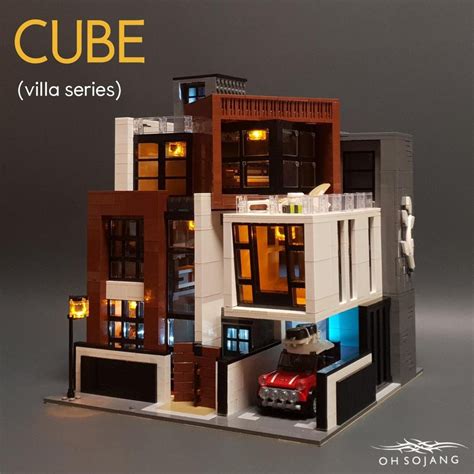Lego Moc Cube Villa Modular By Ohsojang Rebrickable Build With Lego