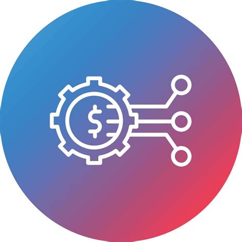 Technology Line Gradient Circle Background Icon 16804661 Vector Art At