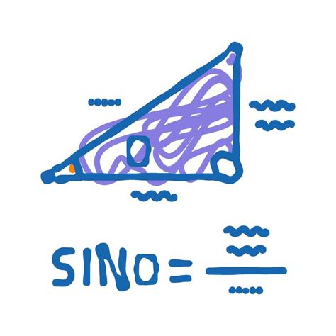 Trigonometry Math Science Education Icon Doodle Illustration 62470286