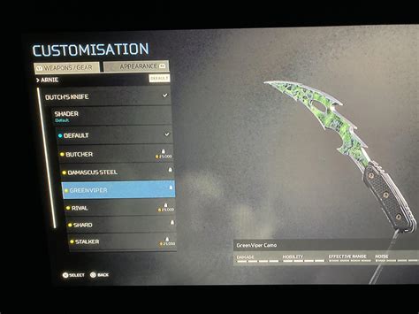 Green Viper Shader Locked Any Way To Unlock It Rhuntinggrounds