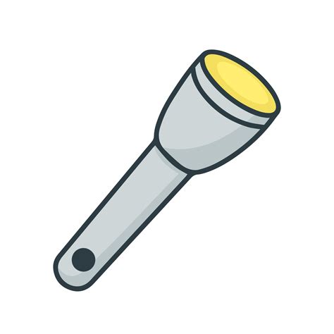 Simple Portable Flashlight Doodle Style Vector Illustration 7550858 Vector Art At Vecteezy