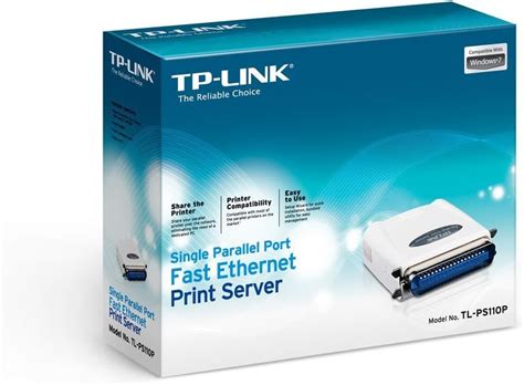 Tp Link Tl Ps110p Single Parallel Port Fast Ethernet Print Server E Mail Alert Internet