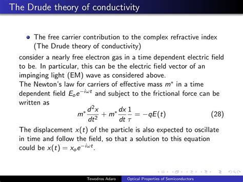 Optical Properties Of Semiconductors Ppt