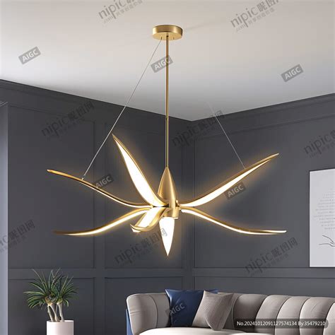 Ai创作图轻奢吊灯照明 金属铜质圆环线条吊灯 鹰首双口吊灯 北欧风吊灯 轻奢餐厅灯羽毛 无主灯吊灯 现代风吊灯 五角星吊灯 轻奢灯光装饰 北欧风格吊灯 吊灯主图 几何风吊灯 时尚现代网红吊灯