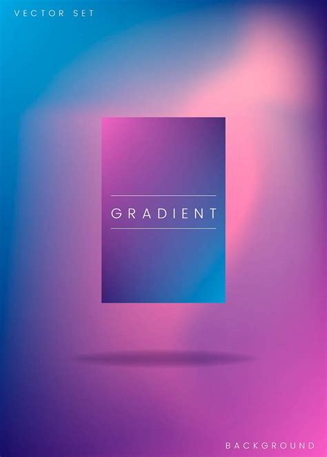 Abstract Gradient Poster Template Royalty Free Stock Vector