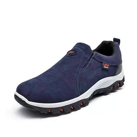 Eqwljwe Mens Waterproof Slip On Loafers Non Slip Breathable