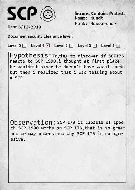 Scp 173 Crosstest With Scp 1990 Foundation Test Logs Gaminglight