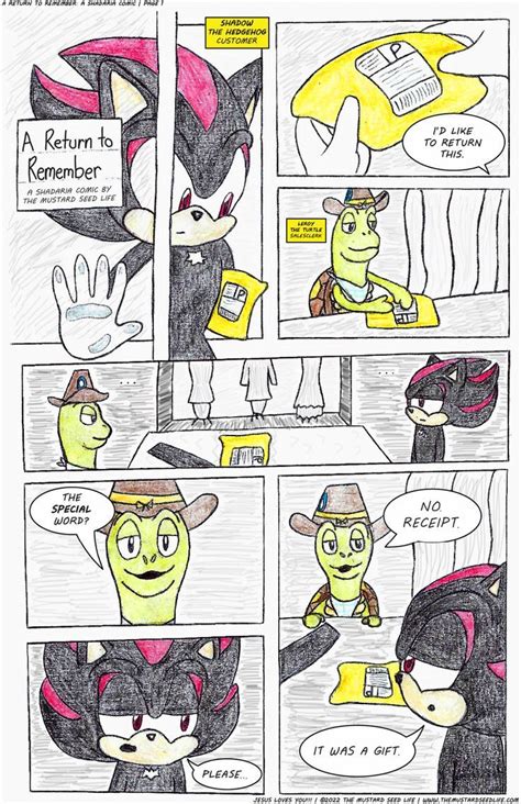 A Return To Remember A Shadaria Comic Page 1 Sonic Fanfiction The