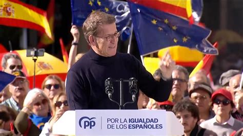 Feijóo dice que si él hubiera hecho los pactos de Sánchez le habrían