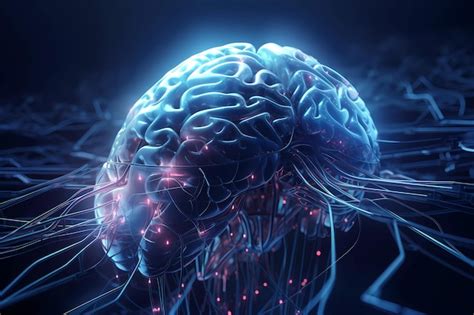 Premium Ai Image The Brain Thinking Technology Neural Network