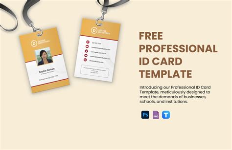 Free Professional Id Card Templates Editable And Printable