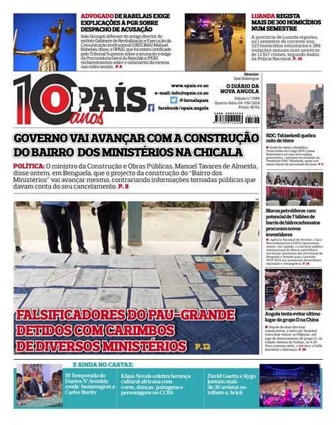 Jornal OPaís edição 1586 de 04 09 2019 by OPAÍS Issuu