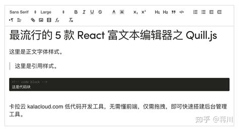 最好用的 5 款 React 富文本编辑器 知乎