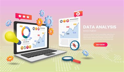 Data Analysis Concept With Laptop 1228107 Vector Art At Vecteezy