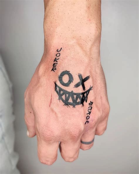 25 Joker Hand Tattoo For Joker Lovers In 2022 Hand Tattoos Tattoos