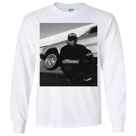 Eazy E Nwa Ruthless Records Eazy E Gangster Rap Hip Hop V5b Gildan Long Sleeve T Shirt