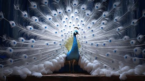 Premium Photo A Peacock With A Peacock On The Back Of It