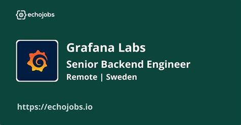 Hiring Senior Backend Engineer Grafana Ops Alerting Remote Sweden