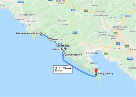 Cinque Terre Monterosso Map Cinque Terre Map Ycdit