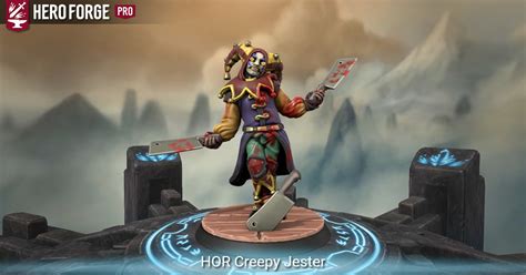 Hor Creepy Jester Made With Hero Forge