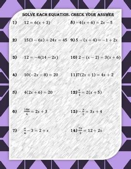 Solving Multi Step Equations Using The Distributive Property TPT